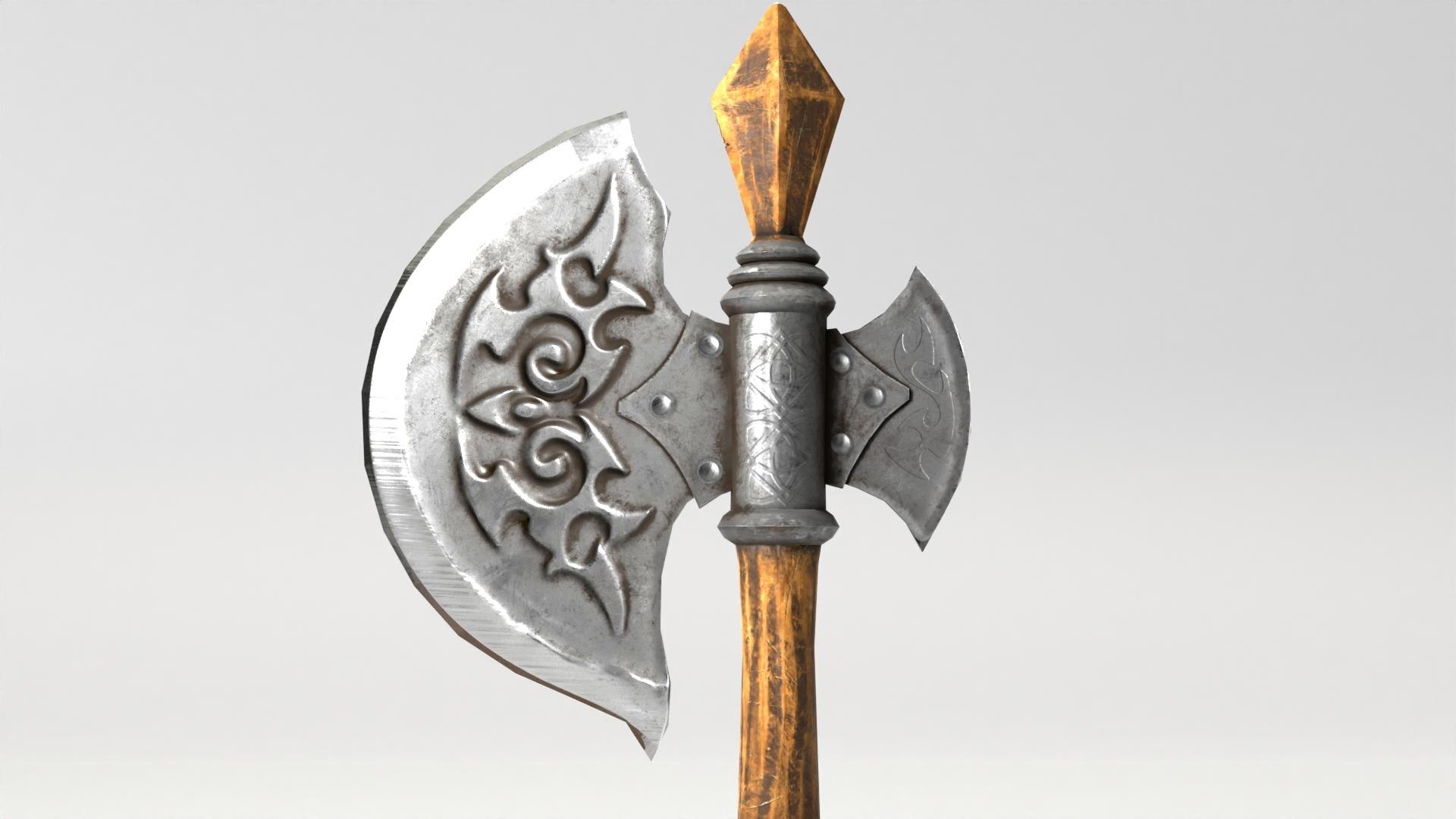 Battle Axe 3D Model - TurboSquid 2095000