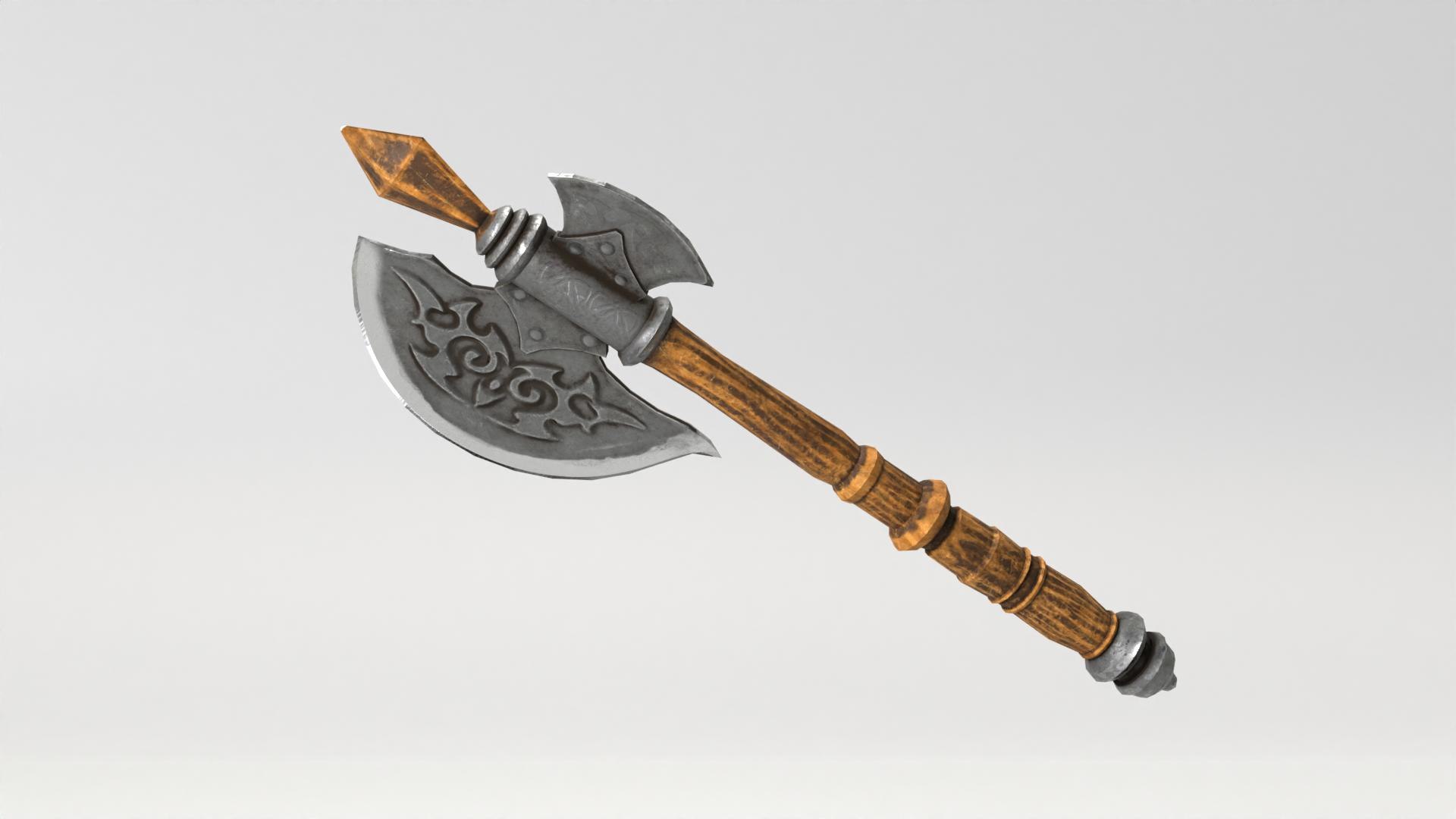 Battle Axe 3D Model - TurboSquid 2095000
