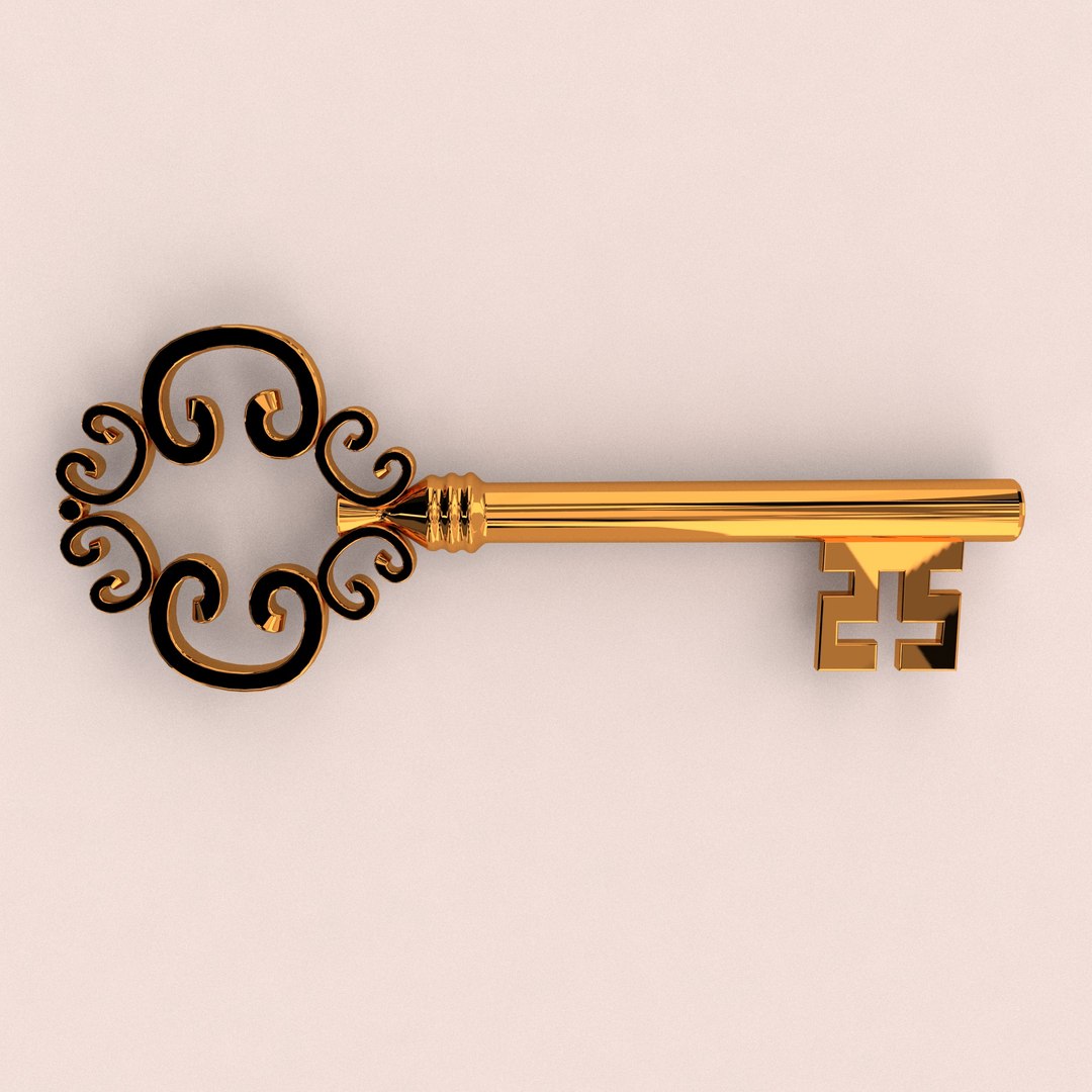 3D Golden Key Model - TurboSquid 1996125