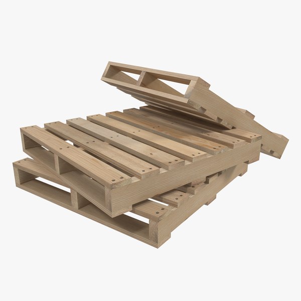 3D wooden half euro pallet model - TurboSquid 1609743