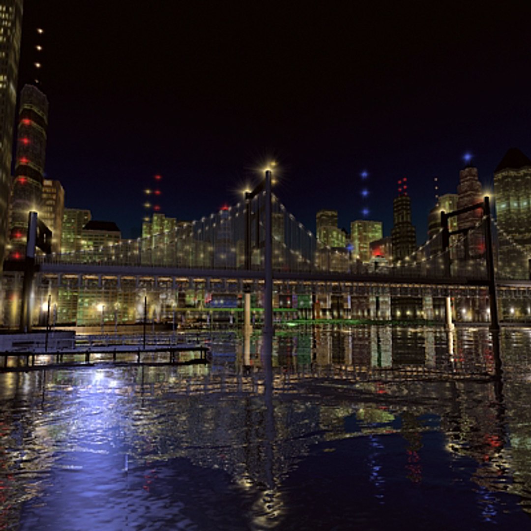 3d City Skyline Model