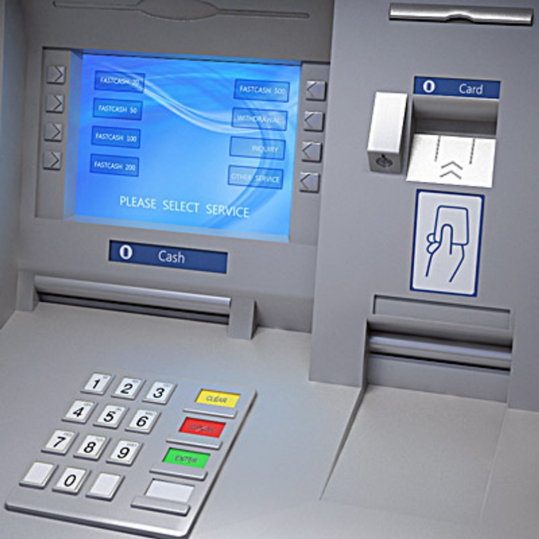3ds Max Cash Machine Atm