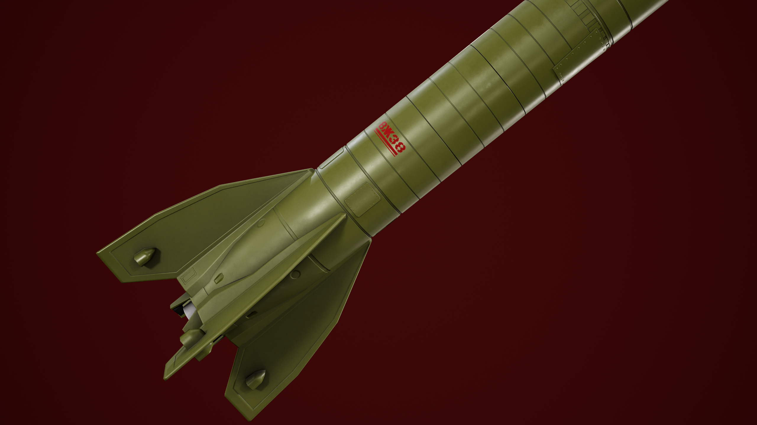 3D R-2 Ballistic Missile model - TurboSquid 1864824