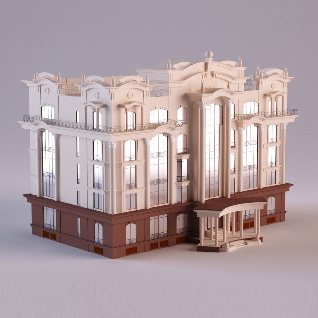 3D Classic Building - TurboSquid 2197991