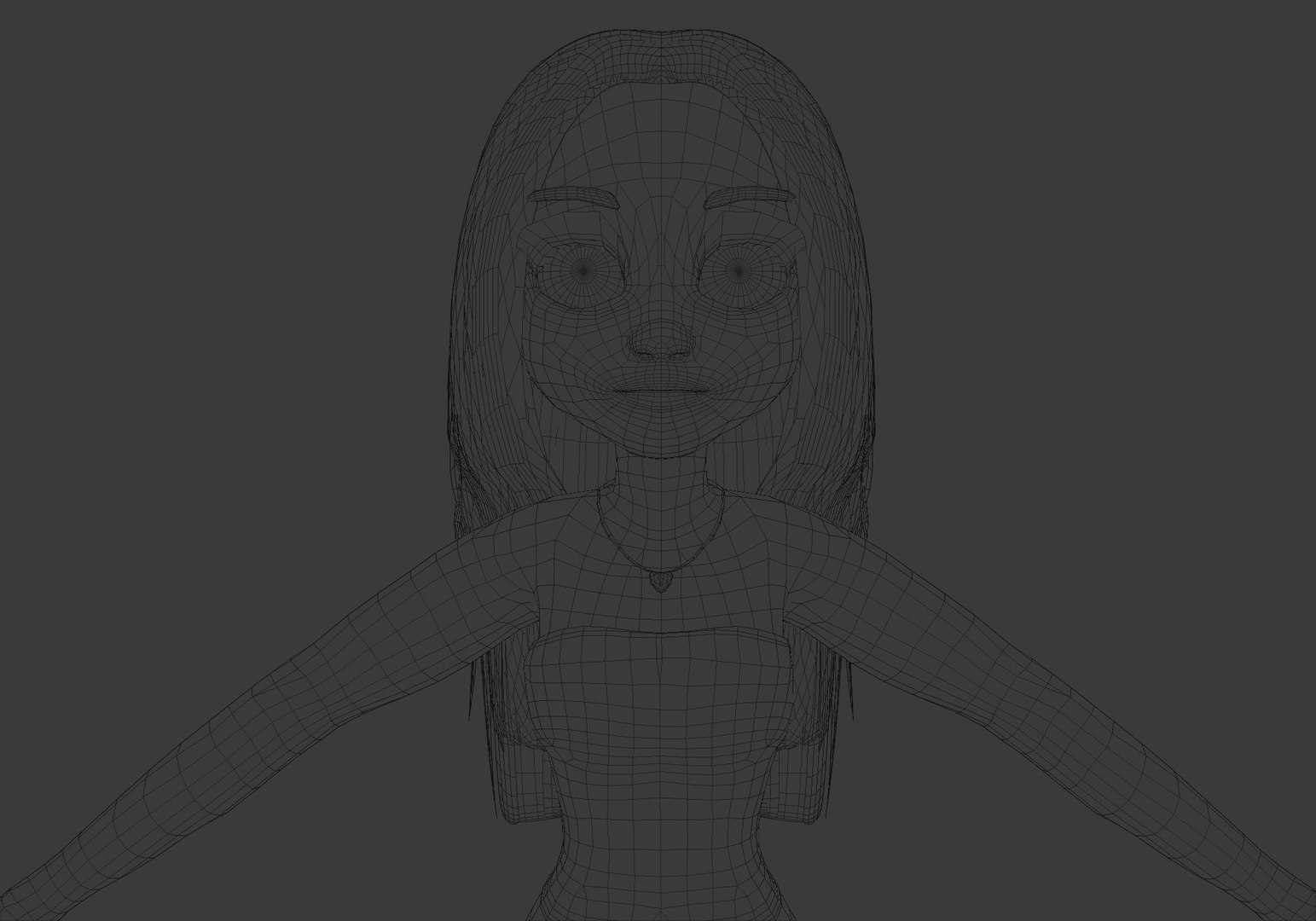 Princess Cartoon Girl 3D Model - TurboSquid 1917612