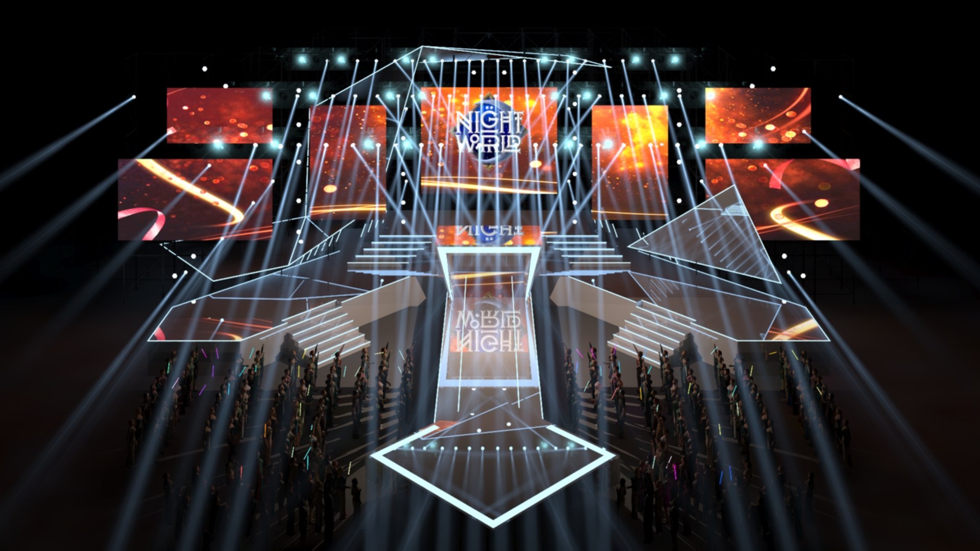 3D Model Stage Truss Meeting Hall Event T Station Show Concert ...
