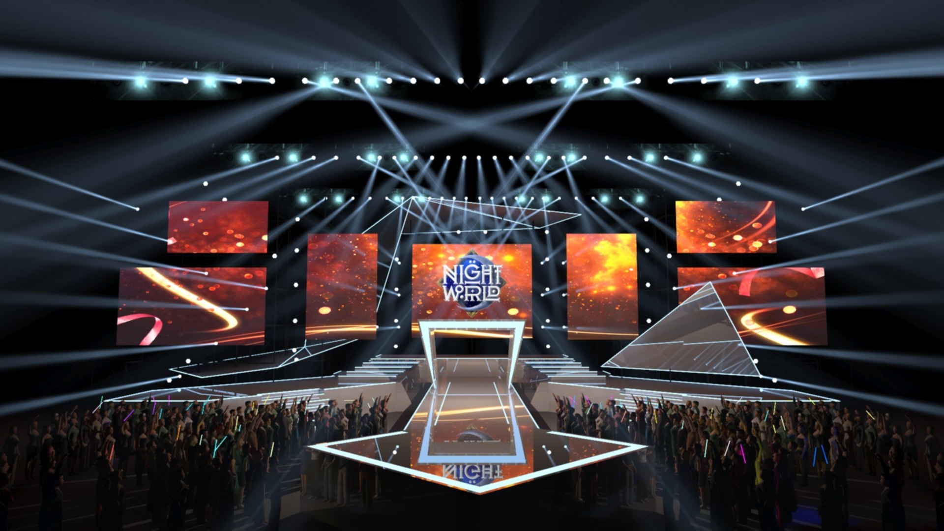 3D Model Stage Truss Meeting Hall Event T Station Show Concert ...