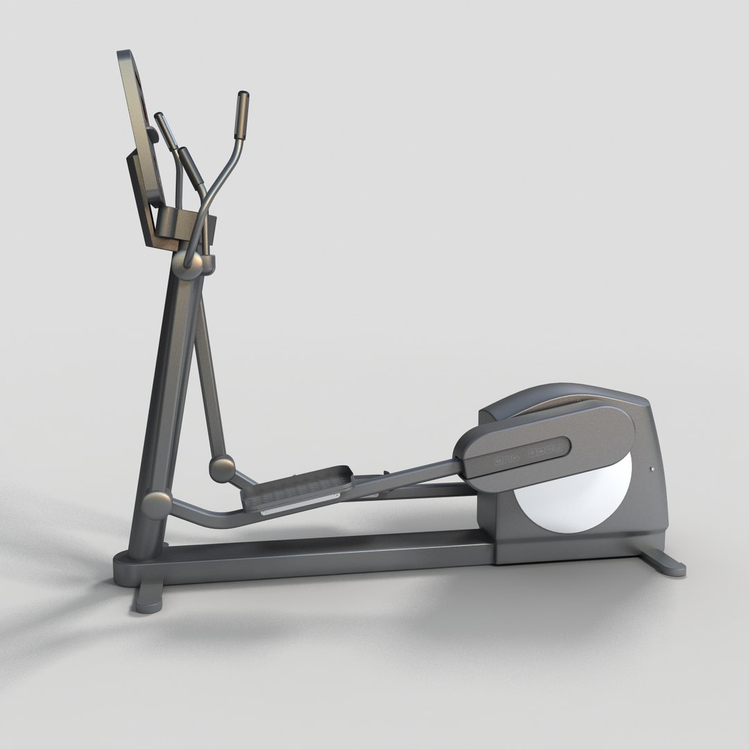 3d Model Elliptical Trainer Gym Equipment