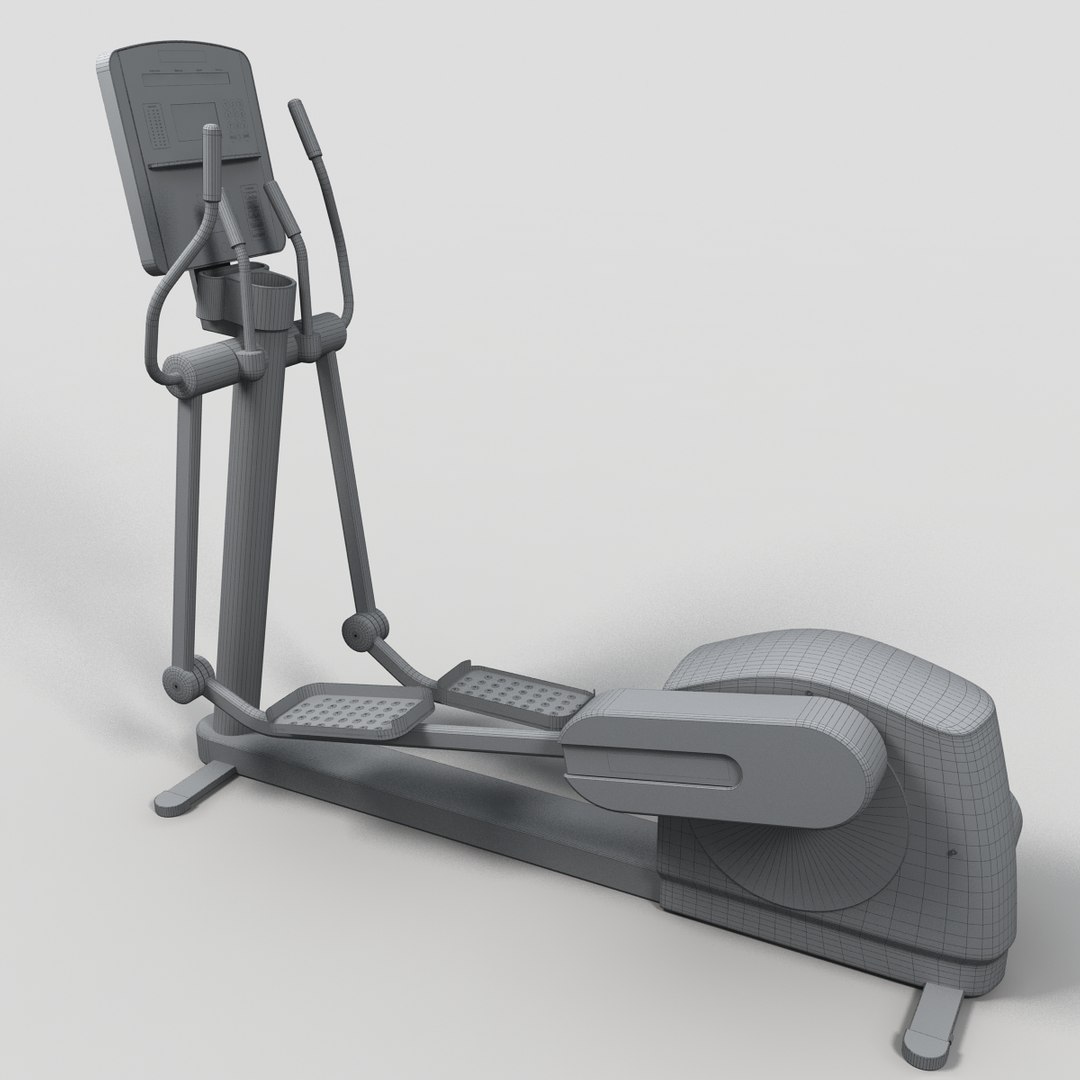 3d Model Elliptical Trainer Gym Equipment