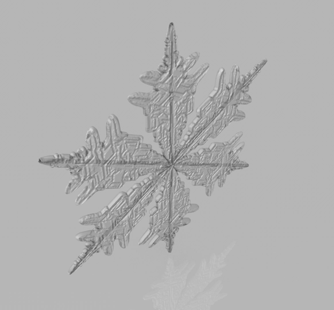 3d Snowflake Snow Flake Model