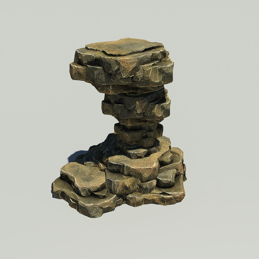 Stone Rock 3d Max