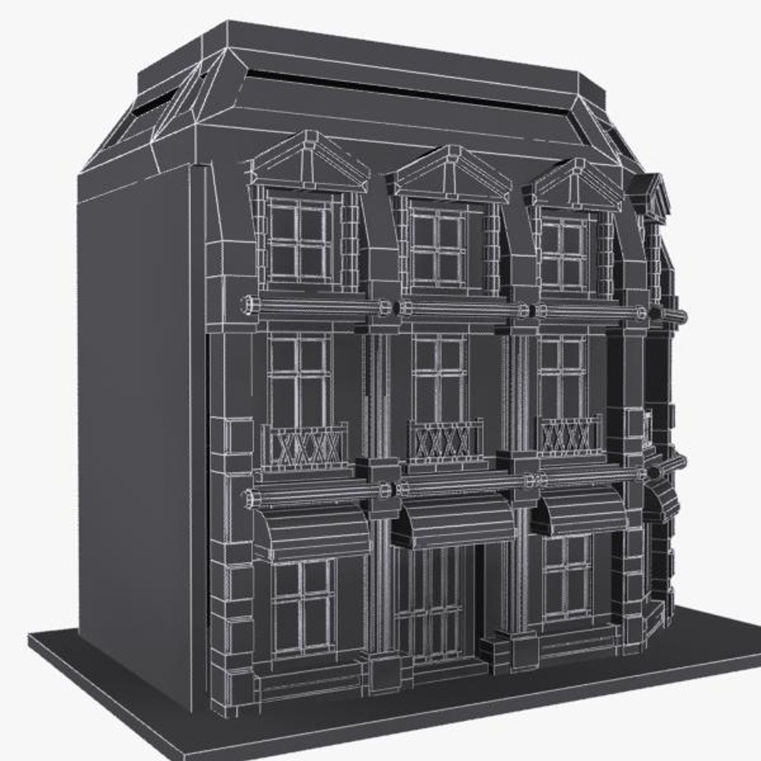 3dsmax Cartoon Corner Building