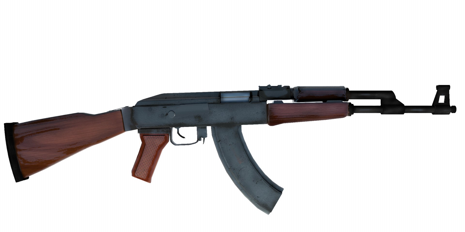 3d Model Of Low-poly Ak-47