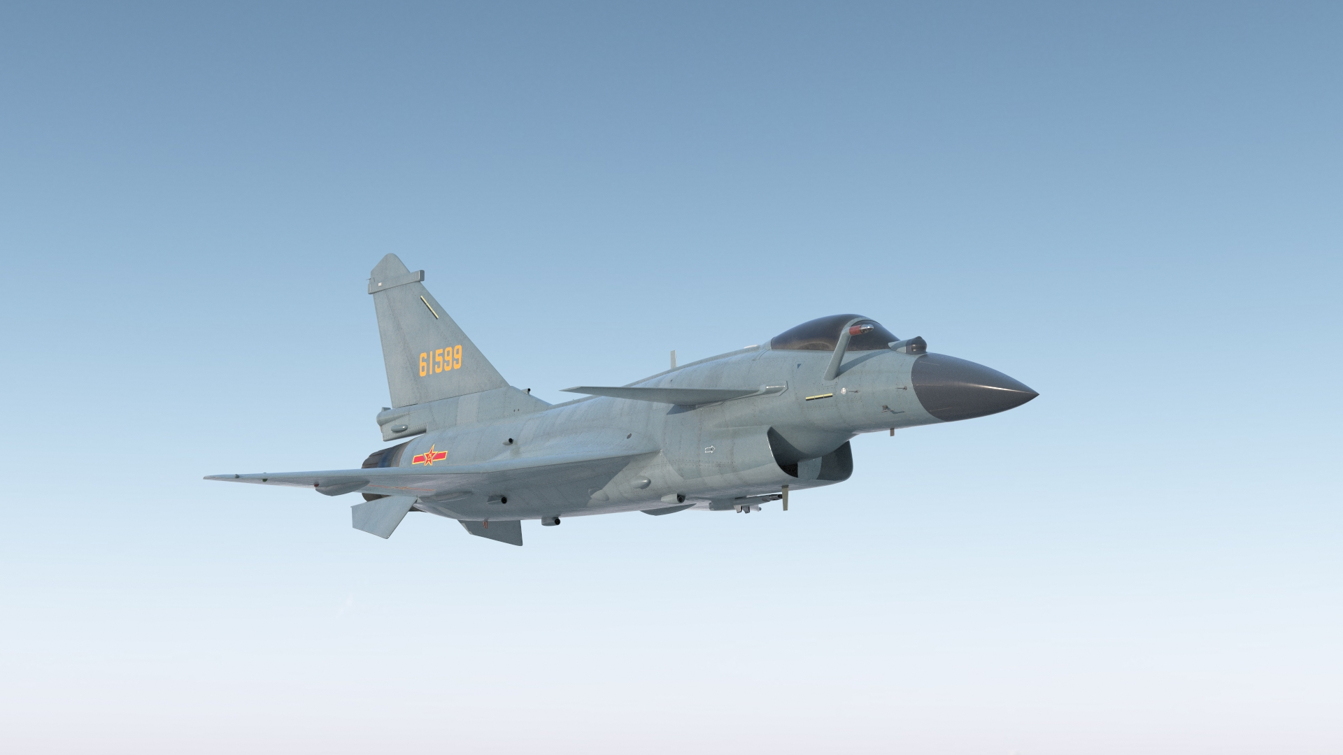 3D Chengdu J10 B Exterior Only Model - TurboSquid 1743999