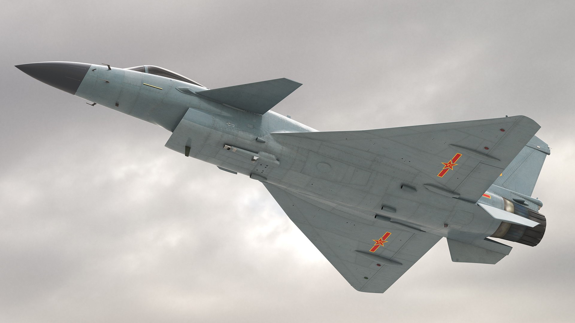 3D Chengdu J10 B Exterior Only Model - TurboSquid 1743999