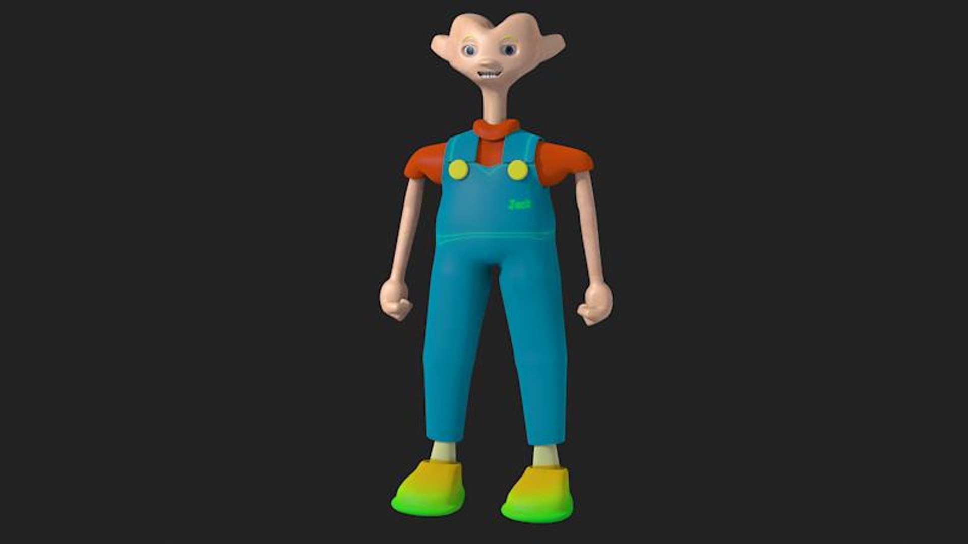 Cartoon Alien Model - TurboSquid 1715607