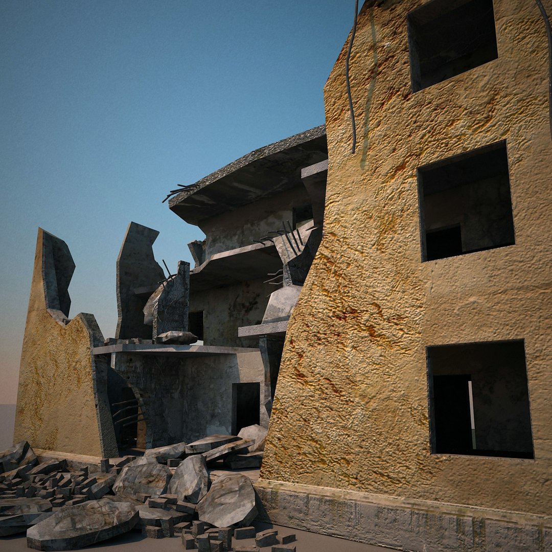 Destroyed House 3d Max