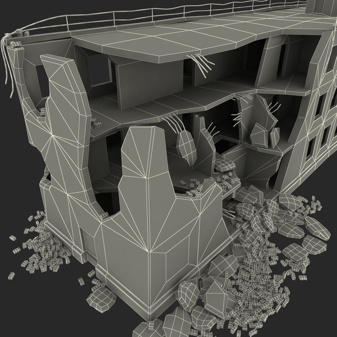 Destroyed House 3d Max