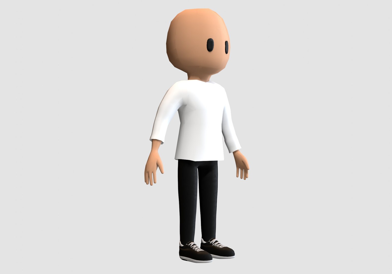 3D simple cartoon boy - TurboSquid 1929962