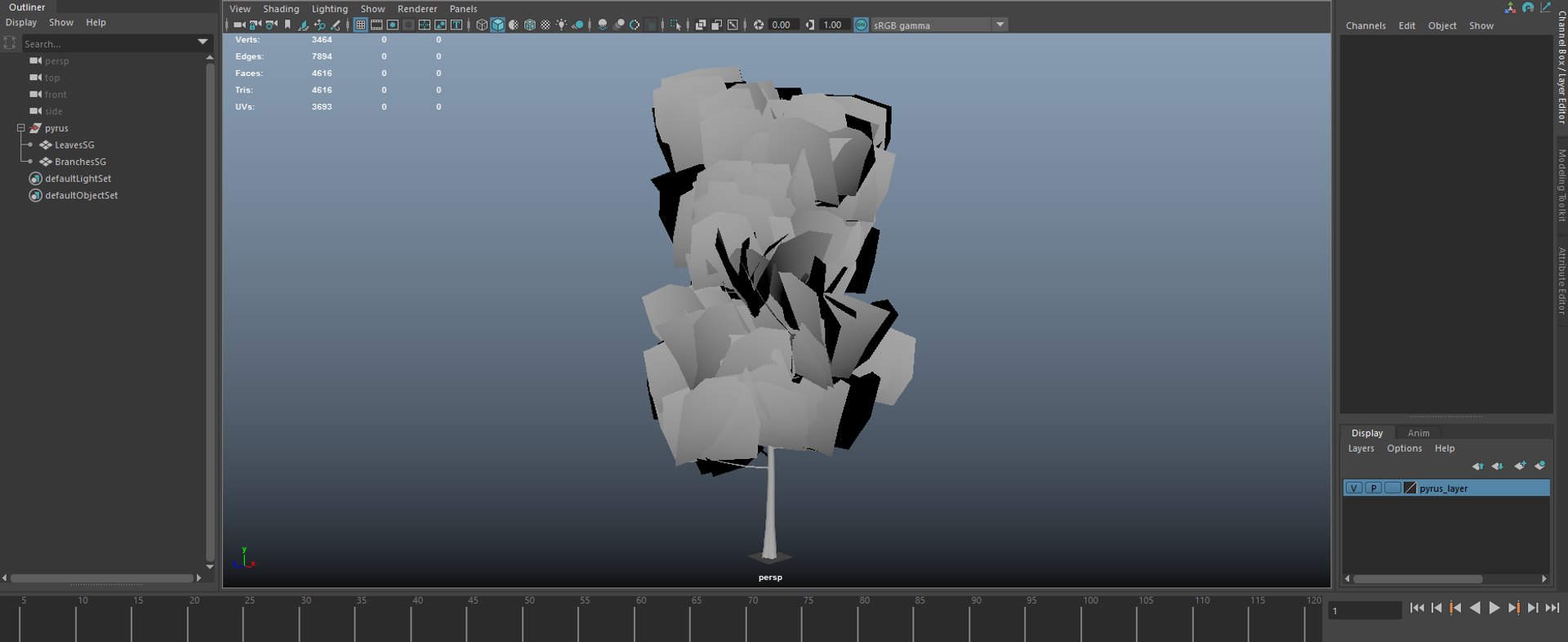 3D pyrus autumn model - TurboSquid 1626017