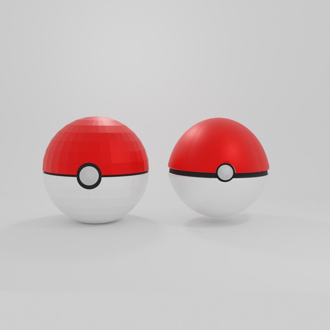 Free Pokeball 3D Model - TurboSquid 1931610