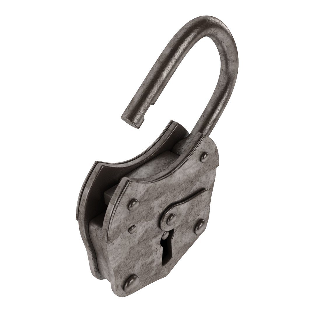 3ds Max Padlock Lock Pad