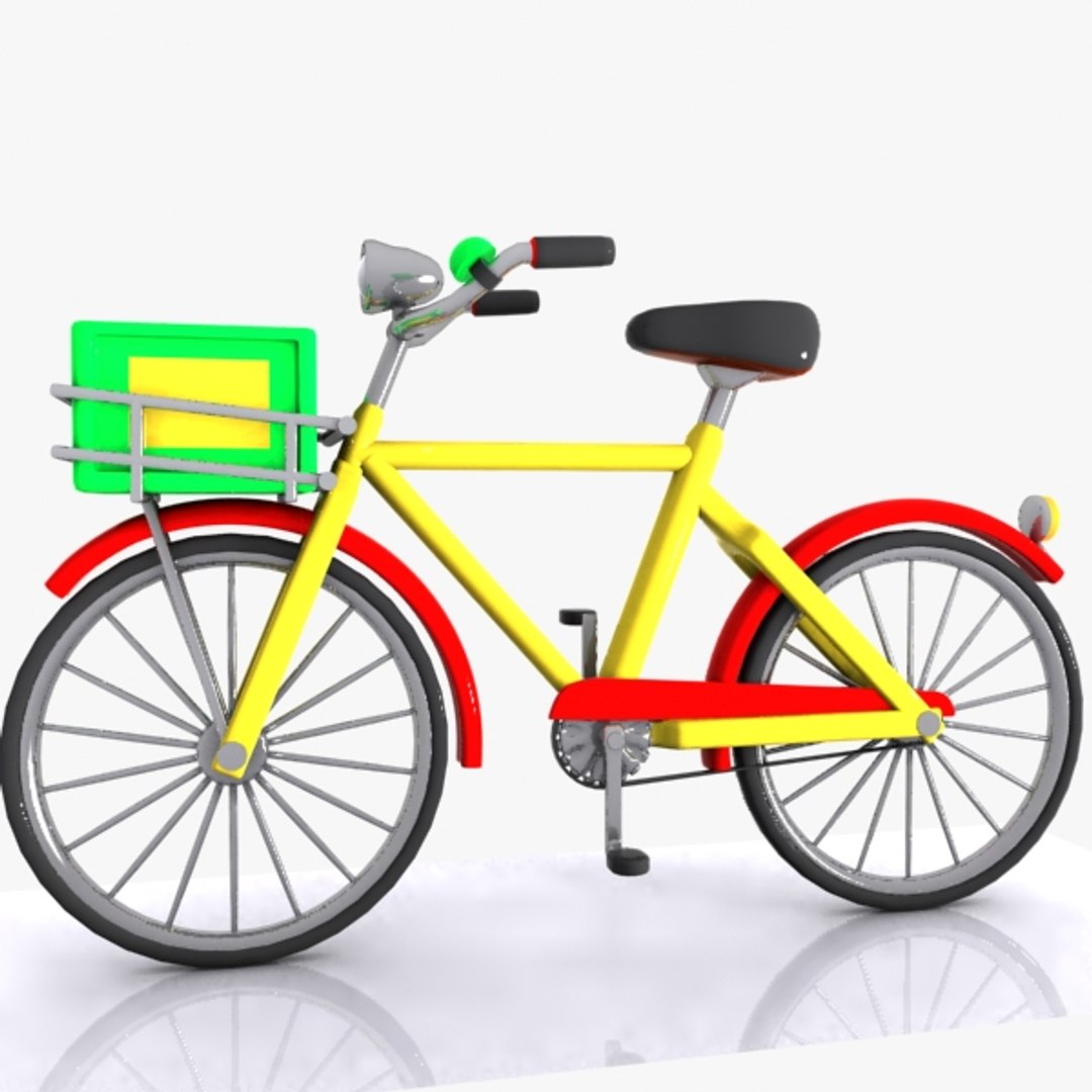 Cartoon Bicycle Cycle 3d 3ds