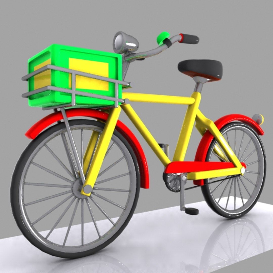 Cartoon Bicycle Cycle 3d 3ds