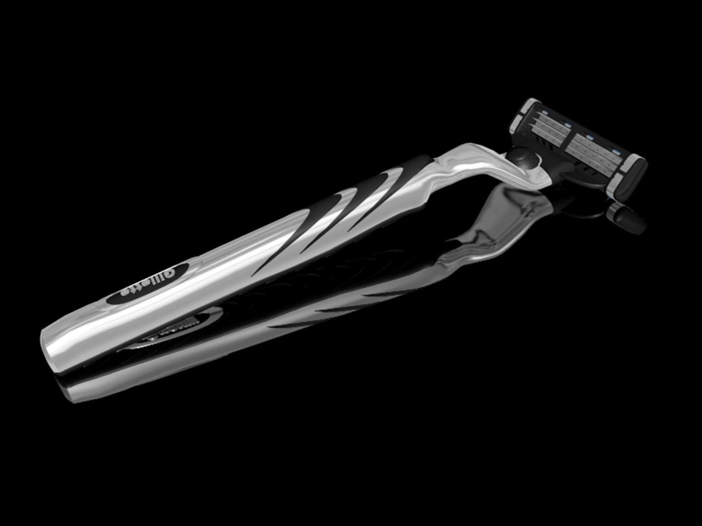 Gillette Mach 3 3d Max