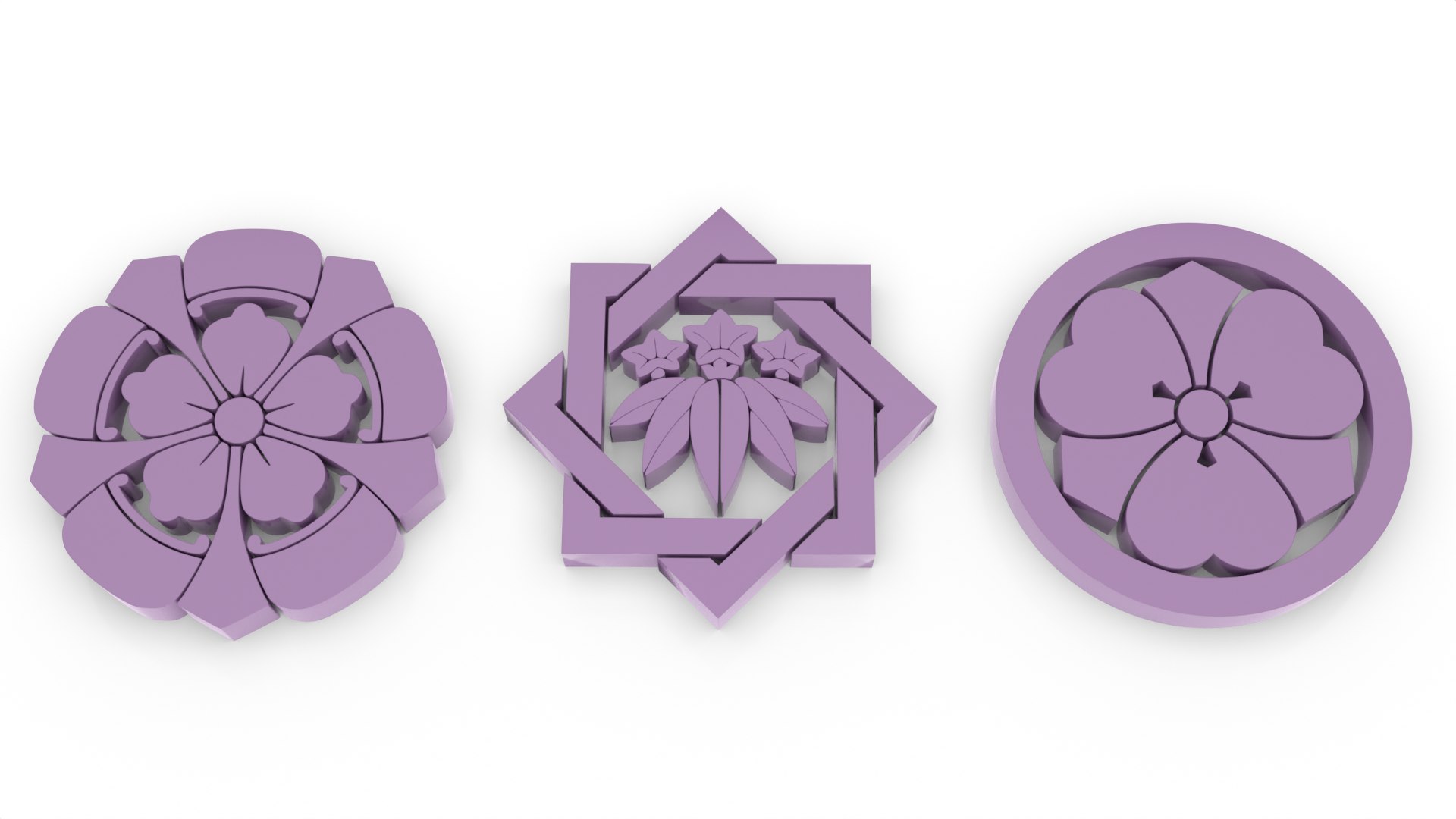 Japanese Kamon -family Crest-01 3D - TurboSquid 2038605