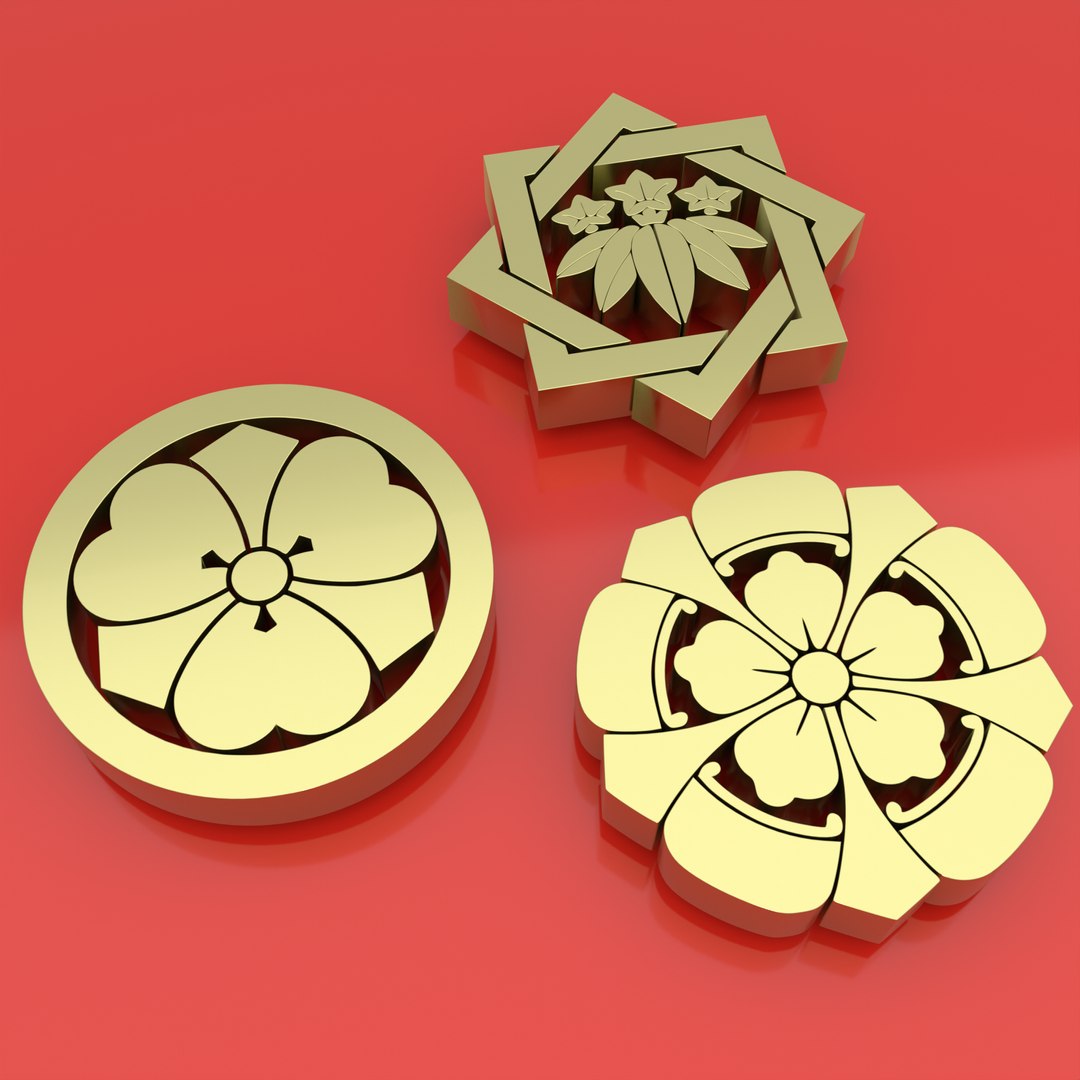 Japanese Kamon -family Crest-01 3D - TurboSquid 2038605