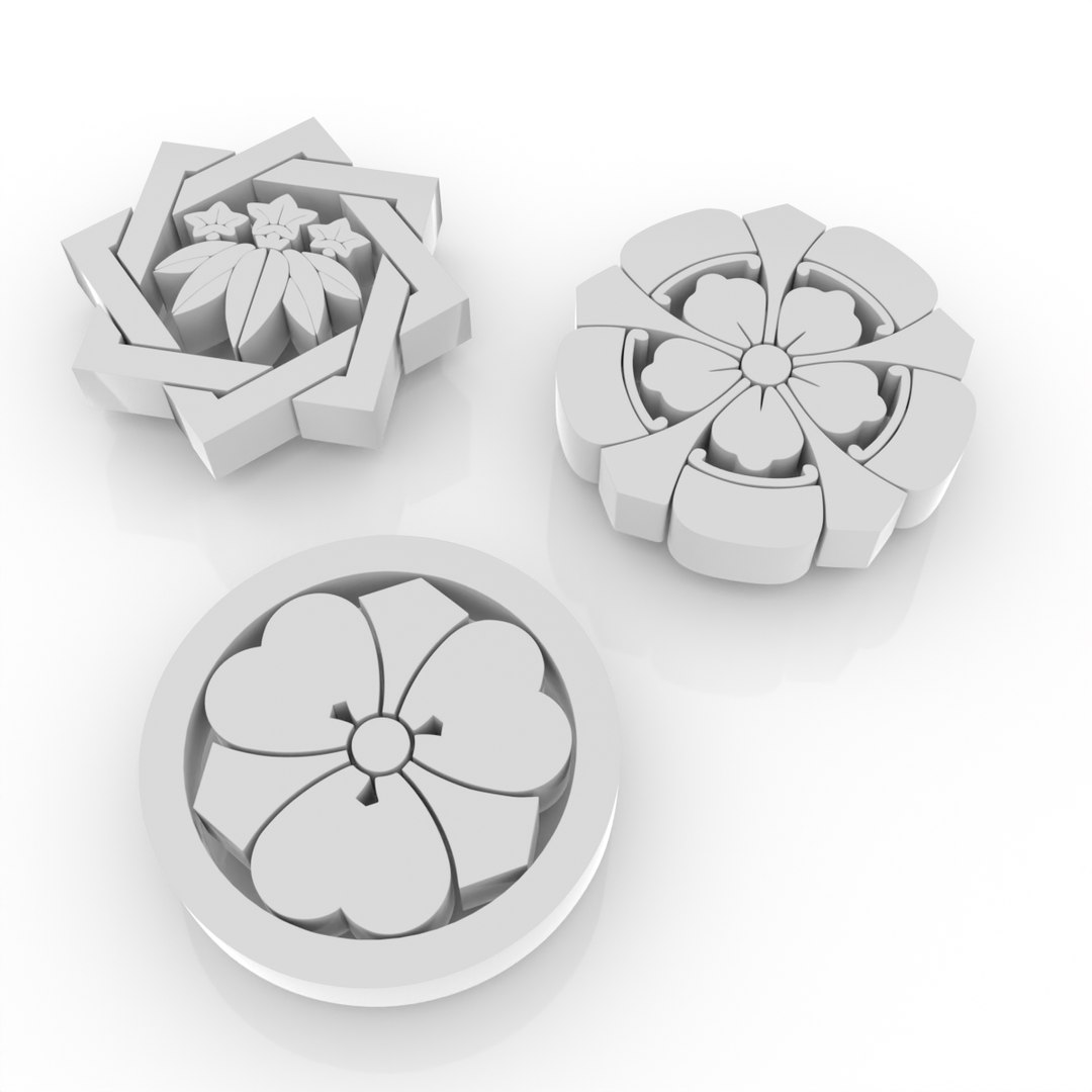 Japanese Kamon -family Crest-01 3D - TurboSquid 2038605
