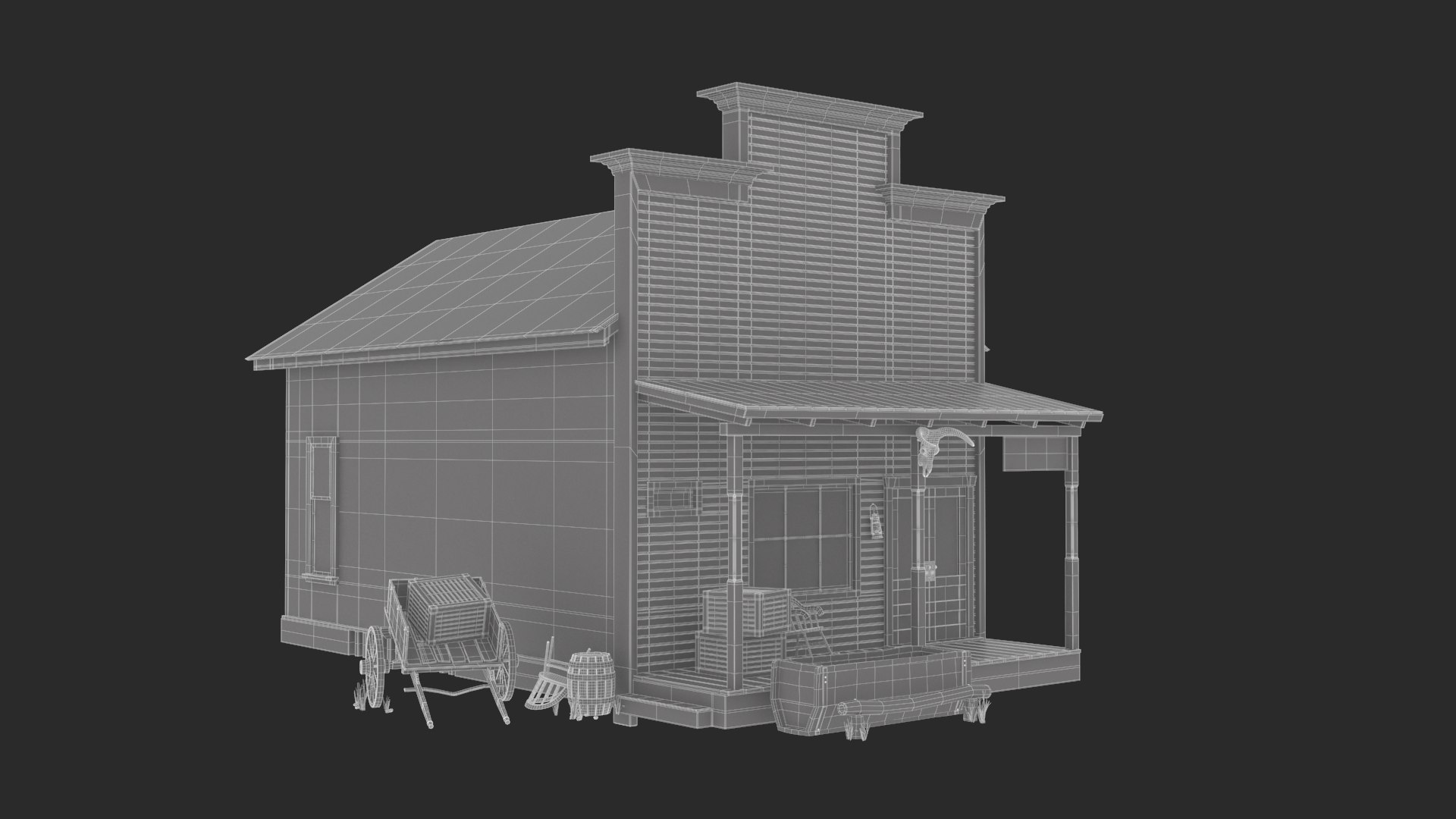 Wild West Store 3D Model - TurboSquid 2093231