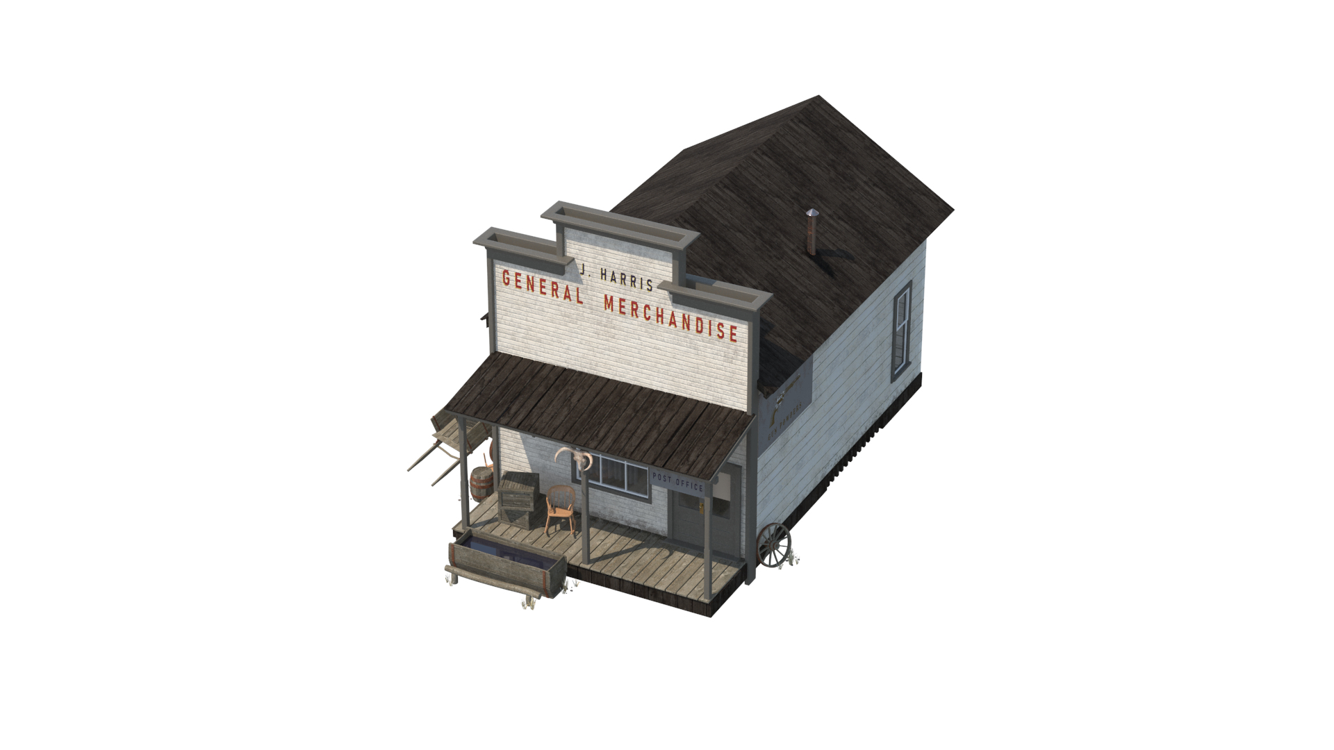 Wild West Store 3D Model - TurboSquid 2093231