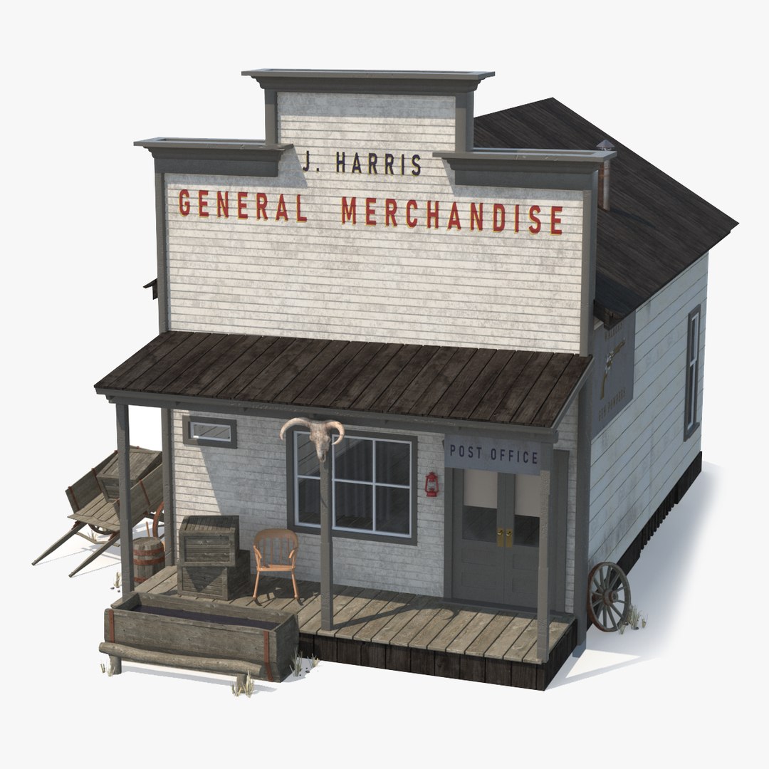 Wild West Store 3D model - TurboSquid 2093231