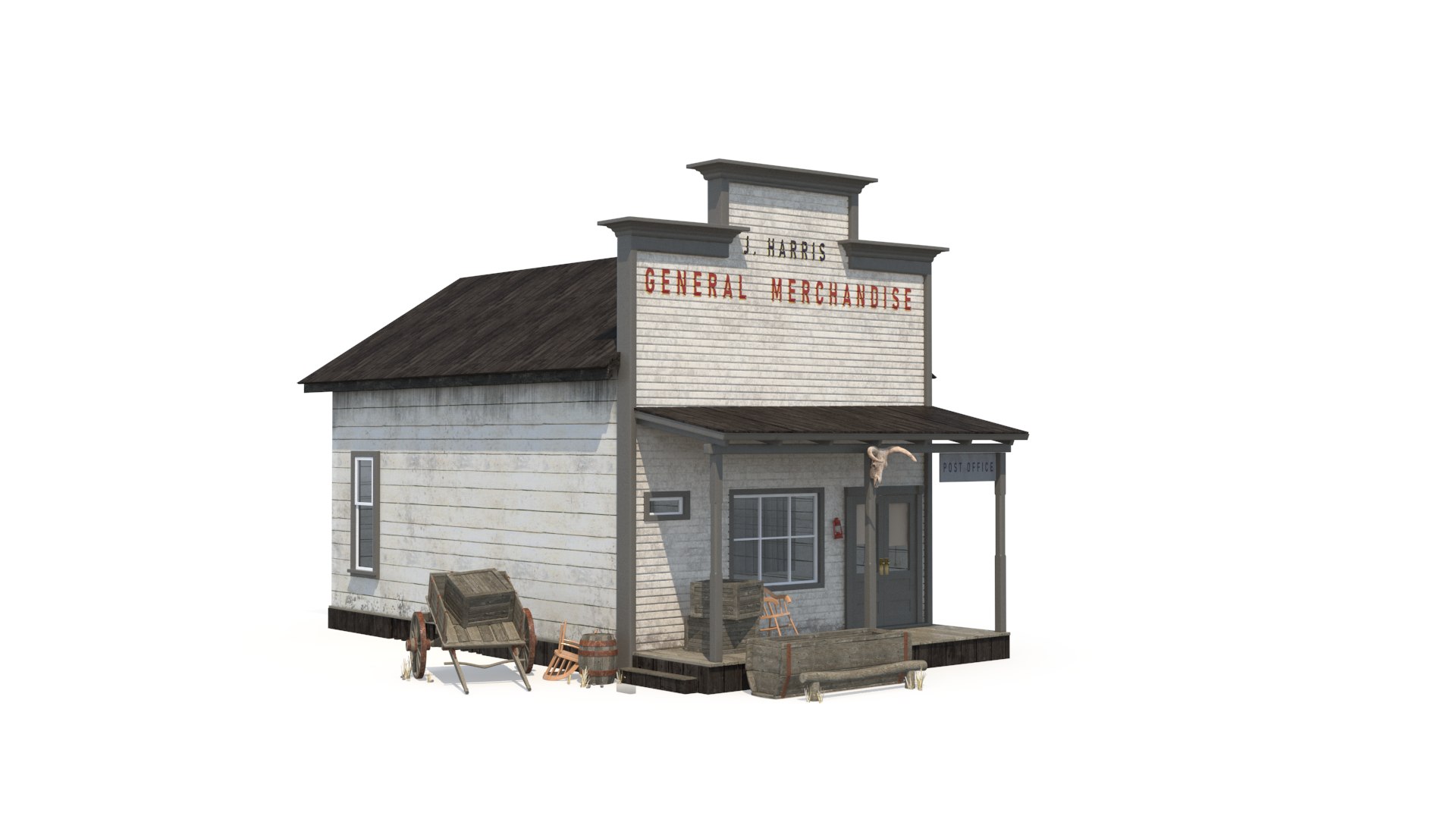 Wild West Store 3D Model - TurboSquid 2093231