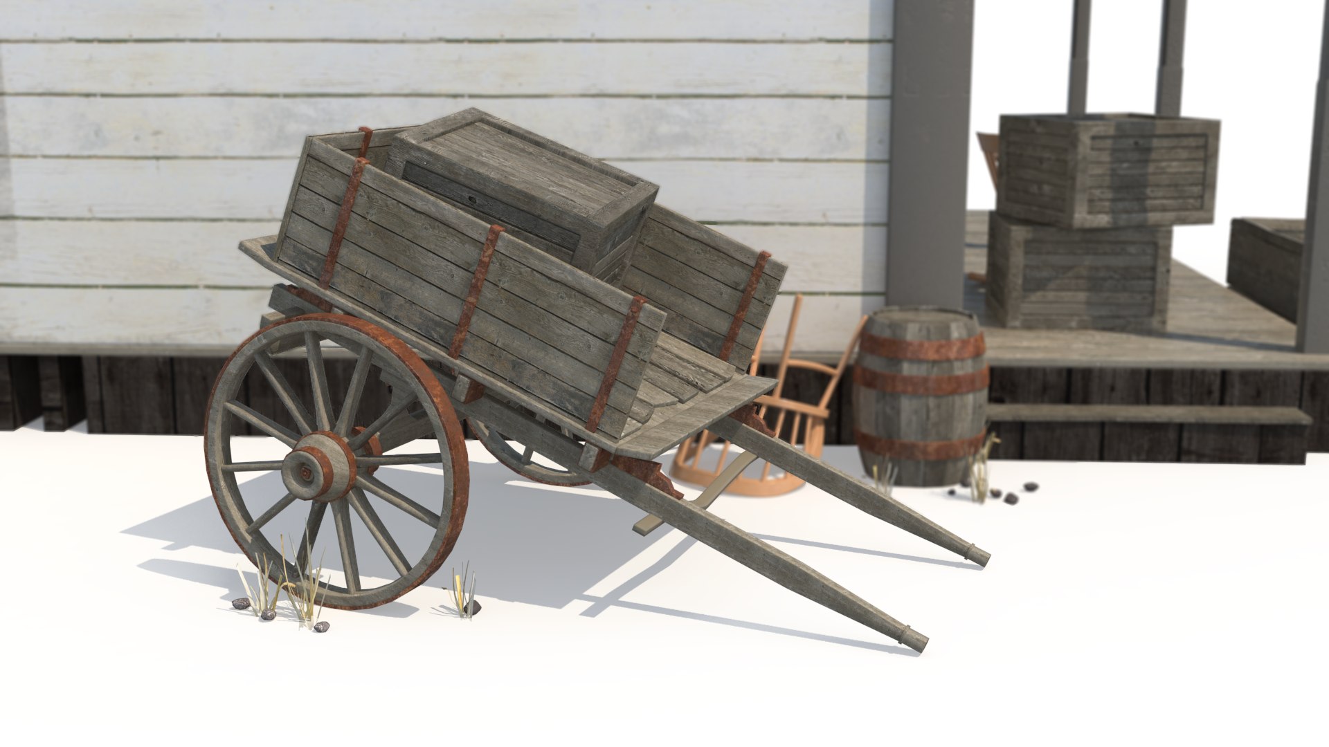 Wild West Store 3D Model - TurboSquid 2093231