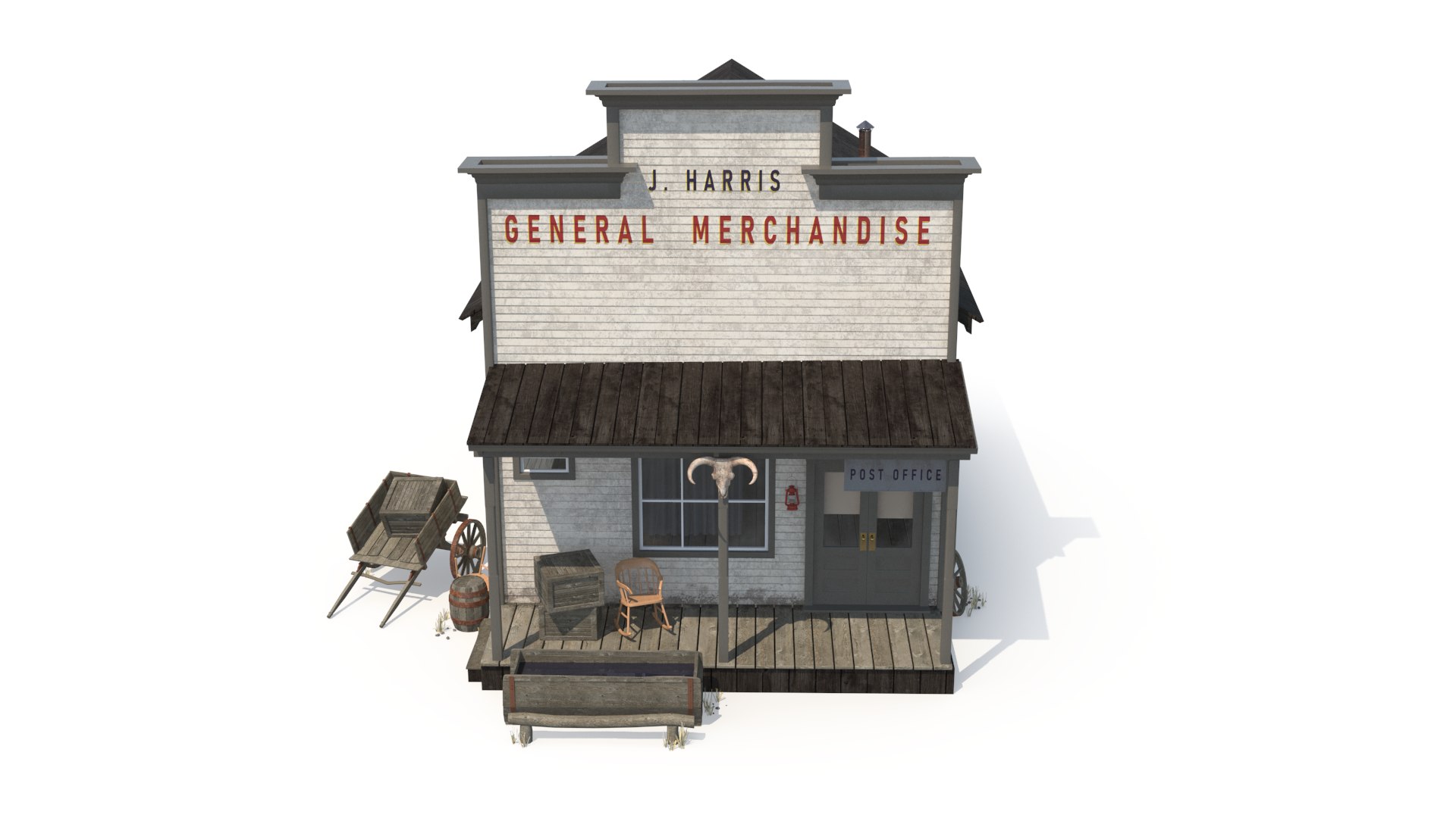 Wild West Store 3D Model - TurboSquid 2093231