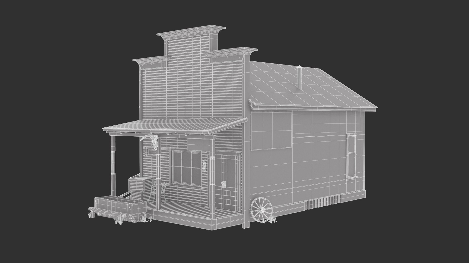 Wild West Store 3D Model - TurboSquid 2093231