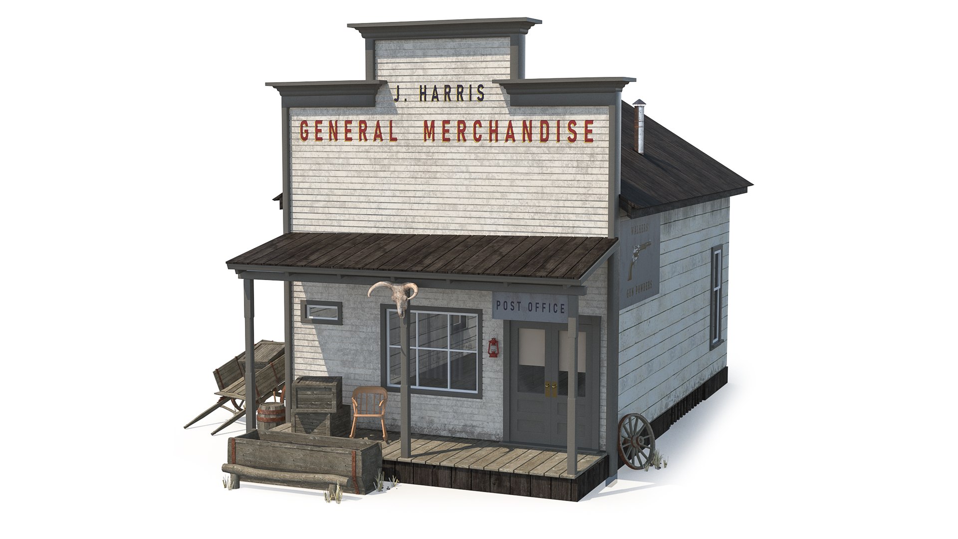 Wild West Store 3D Model - TurboSquid 2093231