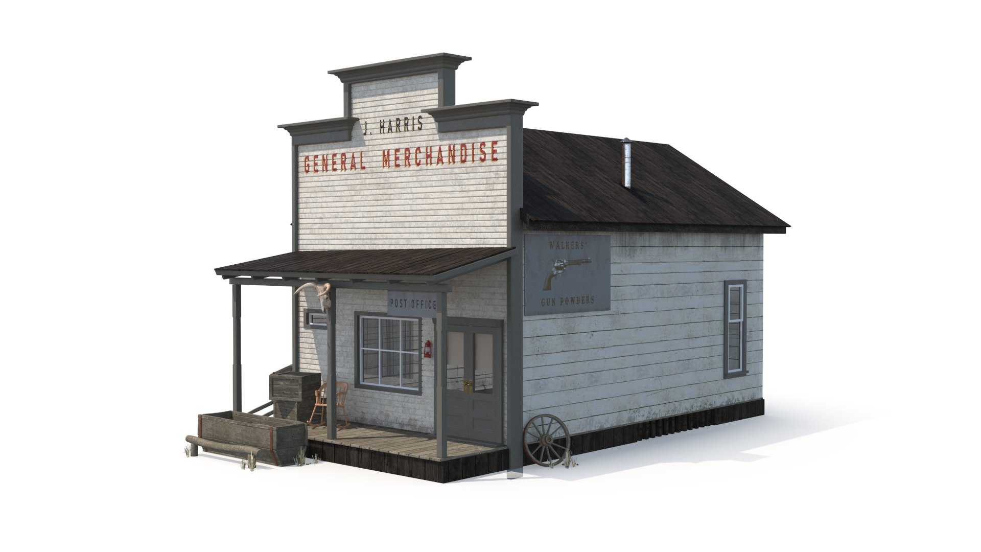 Wild West Store 3D Model - TurboSquid 2093231