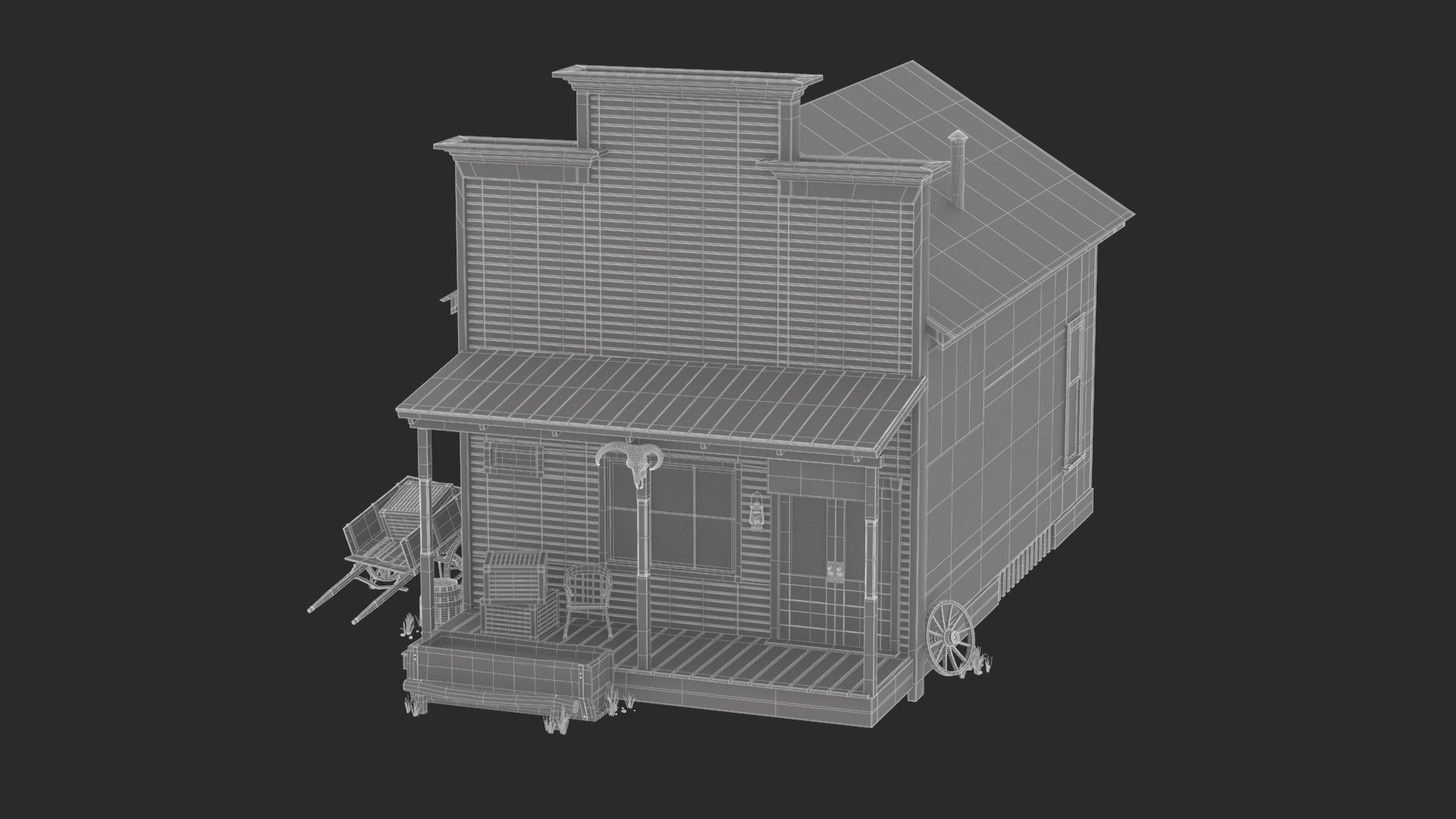 Wild West Store 3D Model - TurboSquid 2093231