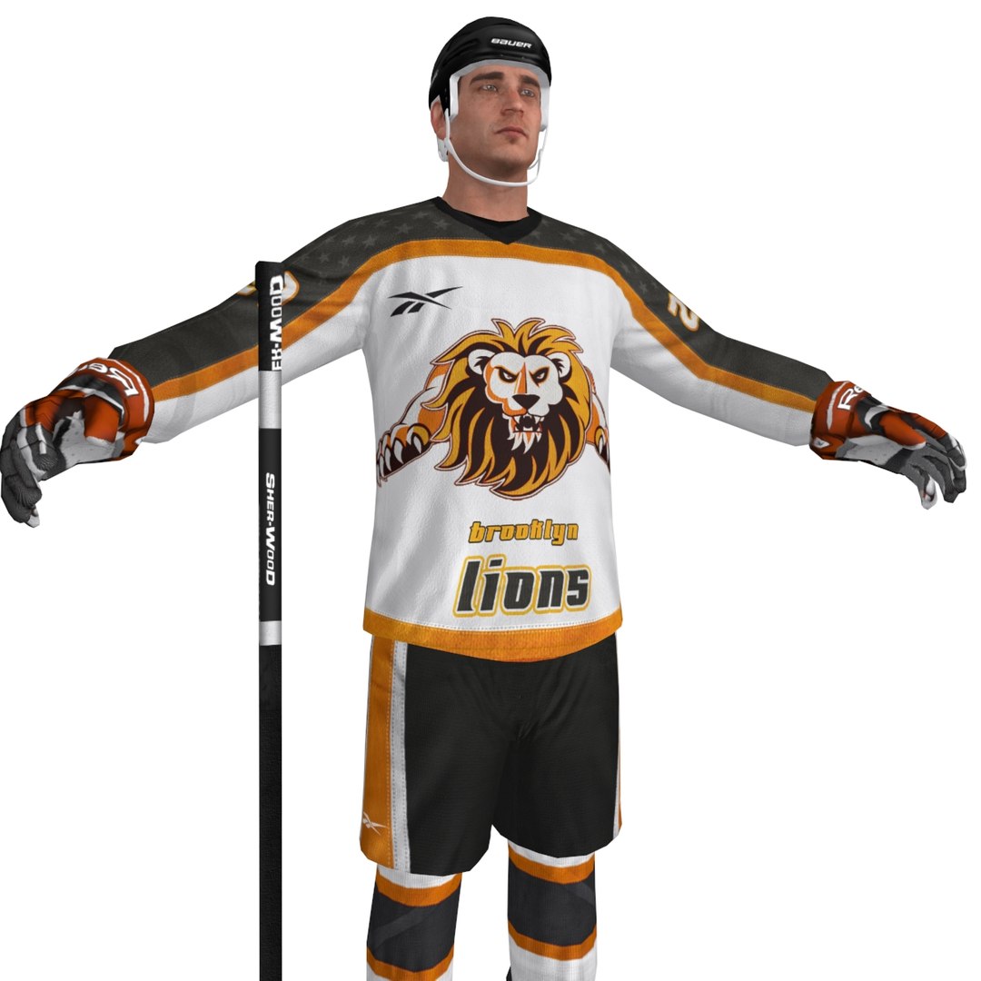 3d Model Hockey Player