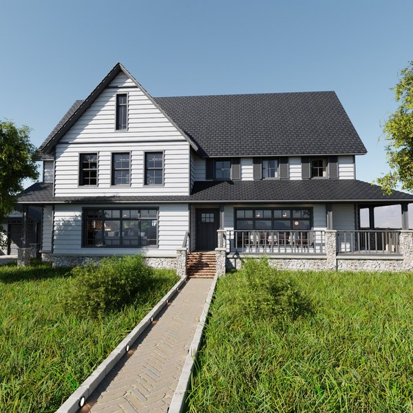 Ranch House 3D Models for Download | TurboSquid