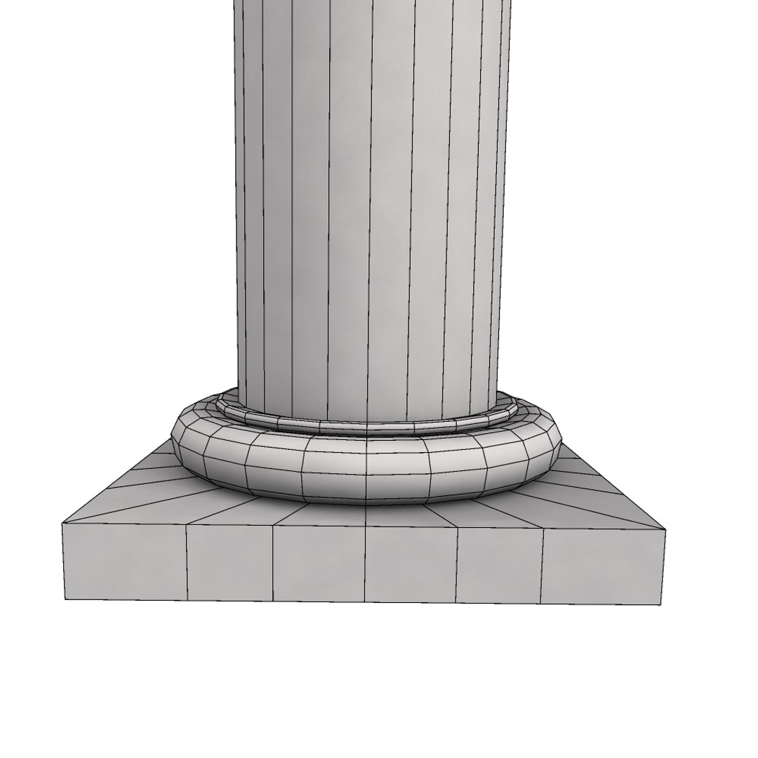 Tuscan Column Printable 3d Max