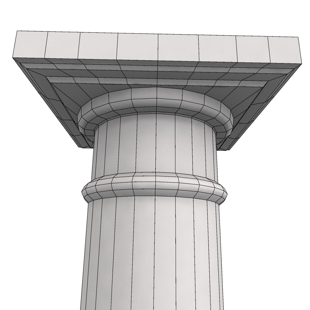 Tuscan Column Printable 3d Max