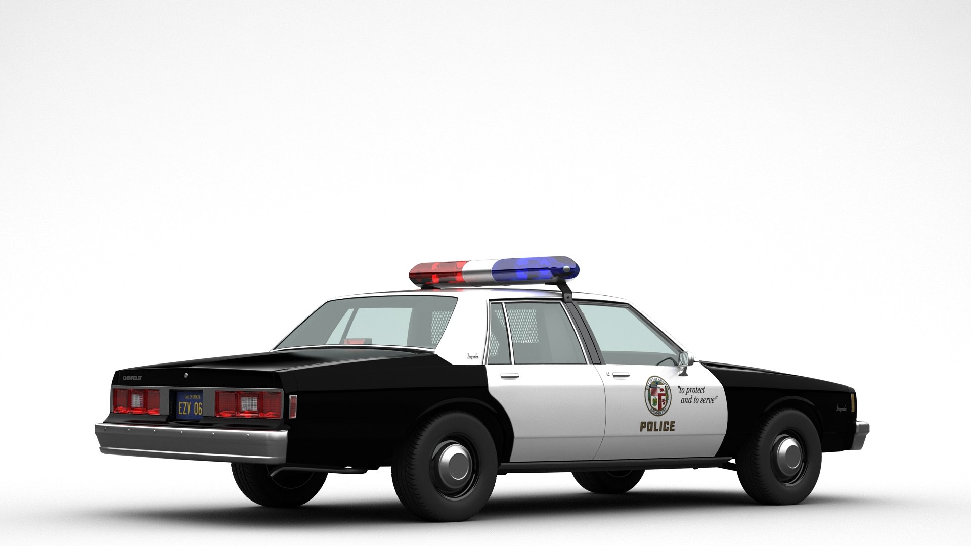 Chevrolet Impala Police 3D Model - TurboSquid 2010761
