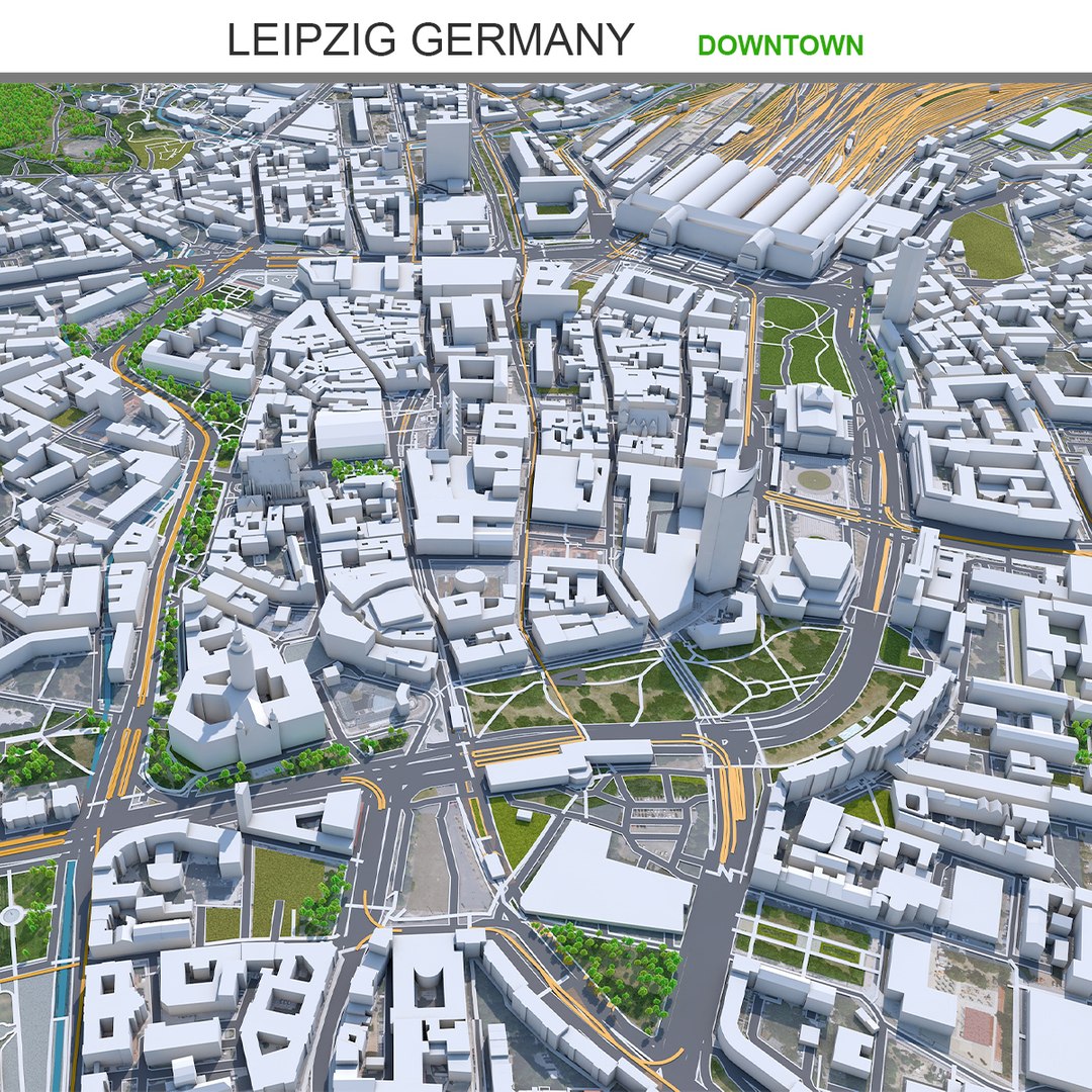Leipzig Downtown Germany 3D Model - TurboSquid 1989274