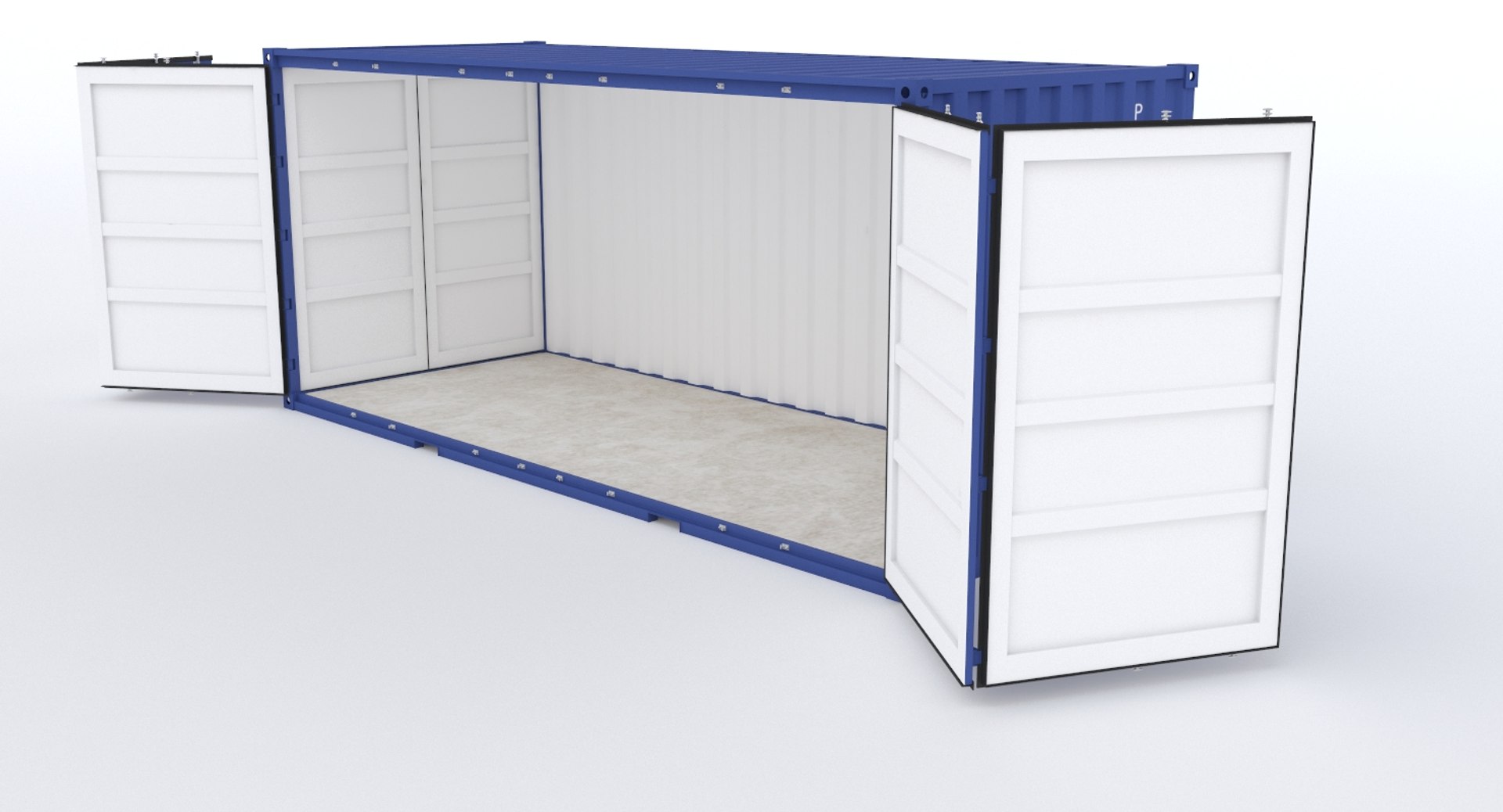 20ft Industrial Container Door 3D Model - TurboSquid 1253118