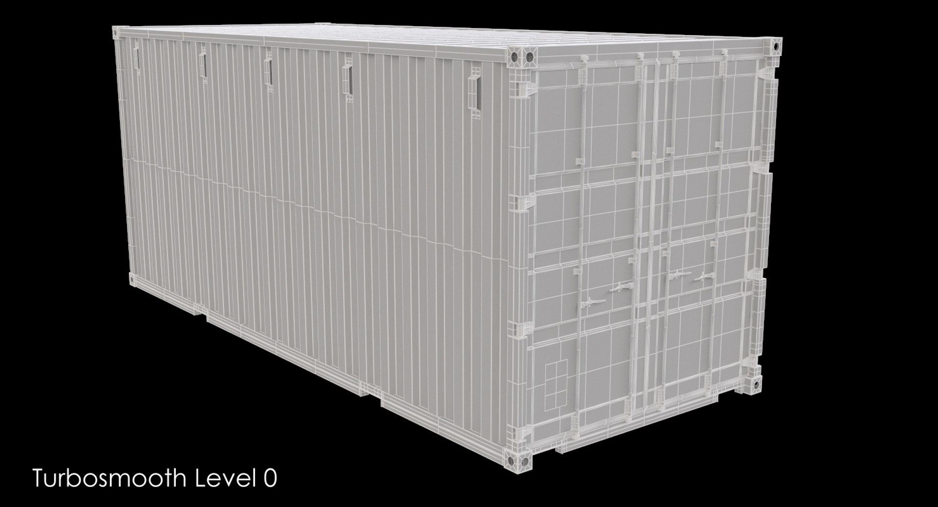 20ft Industrial Container Door 3D Model - TurboSquid 1253118